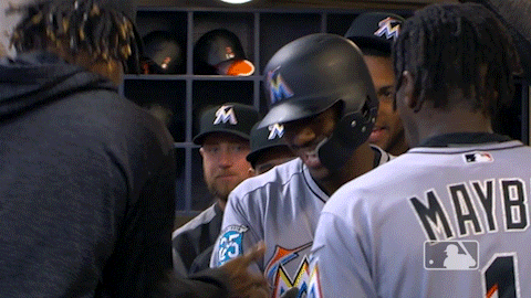 Miami Marlins Dancing GIF by MLB - Find & Share on GIPHY