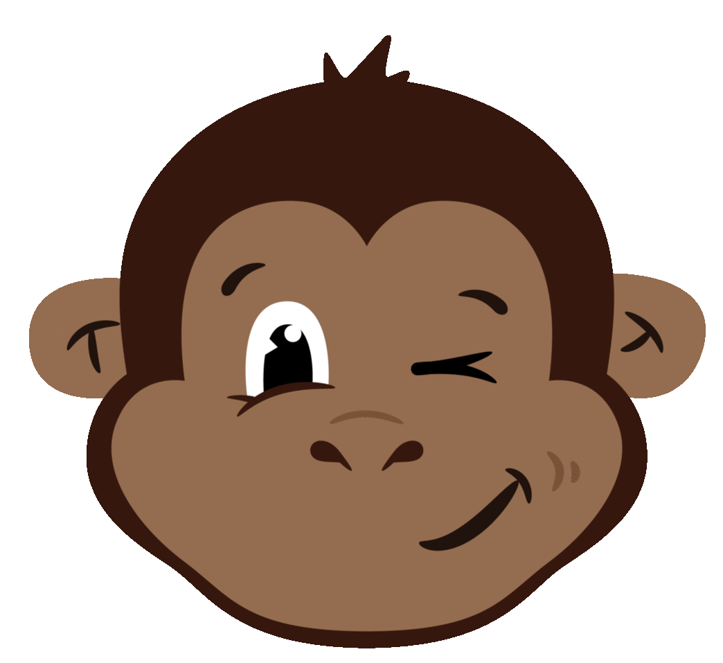 Wink Monkey Sticker by Griffith Sport for iOS & Android | GIPHY