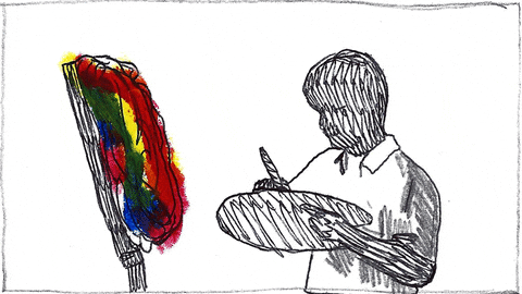 Oil-painting-painter GIFs - Get the best GIF on GIPHY