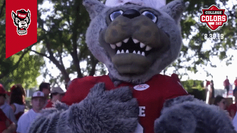 College Sports Wolfpack GIF by College Colors Day - Find & Share on GIPHY