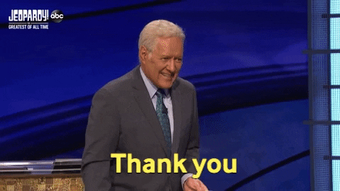 Alex Trebek GIF by Jeopardy! - Find & Share on GIPHY