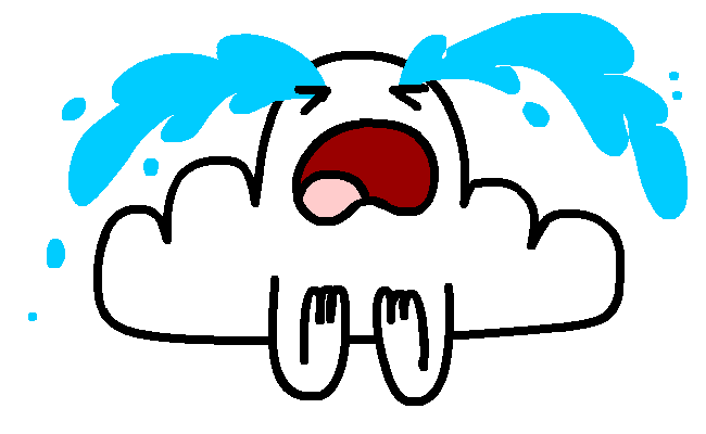 Rain Crying Sticker by CsaK for iOS & Android | GIPHY