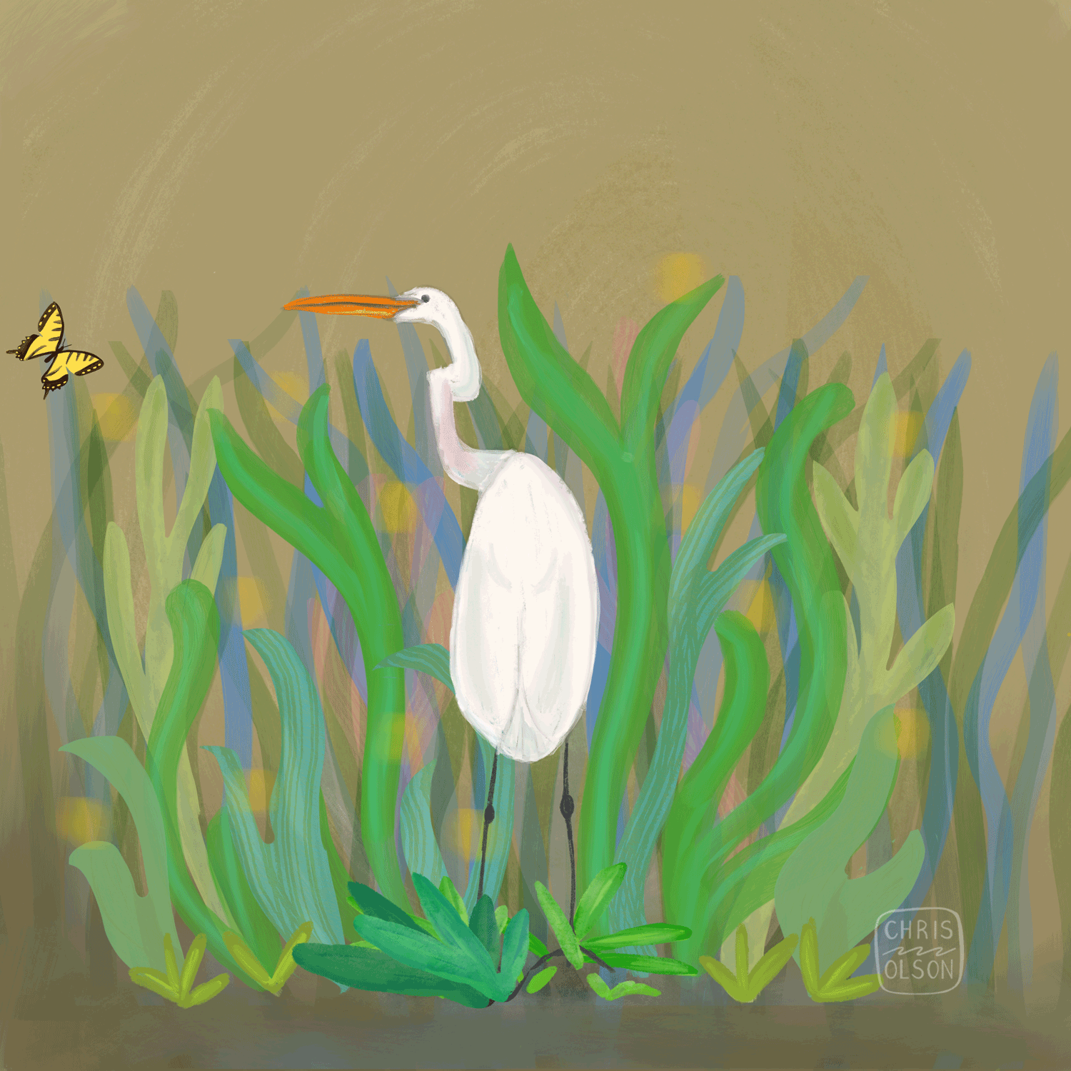 Happy Blue Heron GIF by Chris Olson - Find & Share on GIPHY