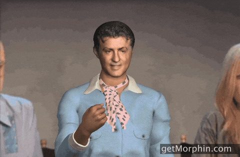 Happy Sylvester Stallone GIF by Morphin - Find & Share on GIPHY