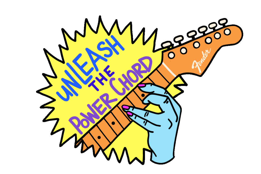 Power Chord Sticker by Fender for iOS & Android | GIPHY