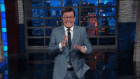 Stephen Colbert Animated Popcorn Gif