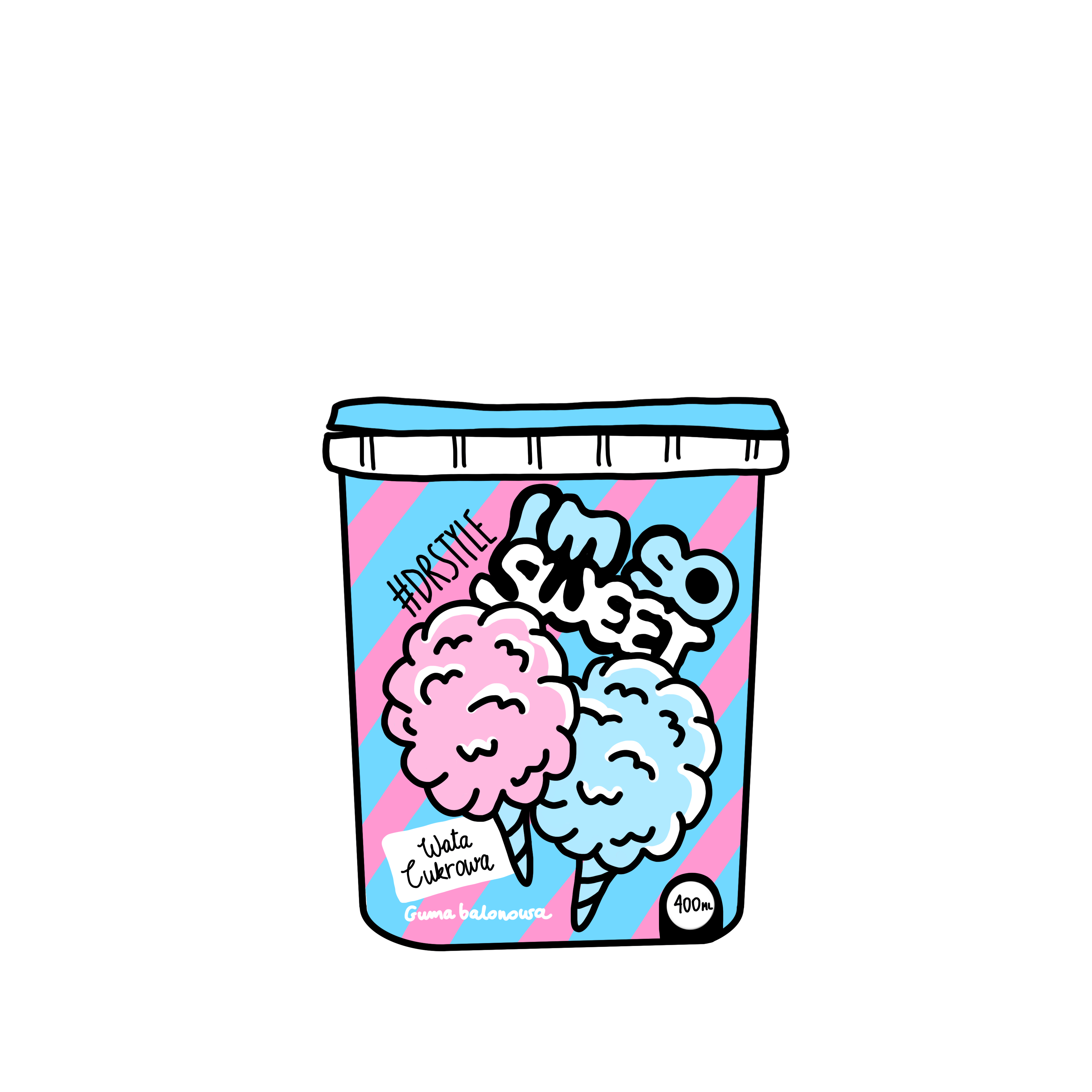 Swipe Up Cotton Candy Sticker by DR Style for iOS & Android | GIPHY