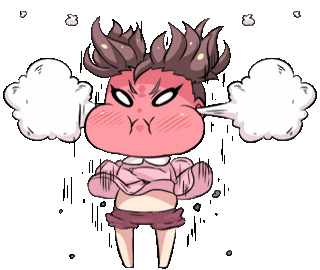 Angry Smoke Sticker by Jin for iOS & Android | GIPHY