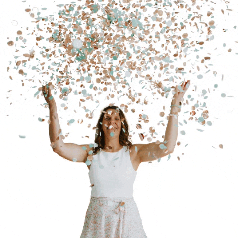 Throwing Confetti Gif