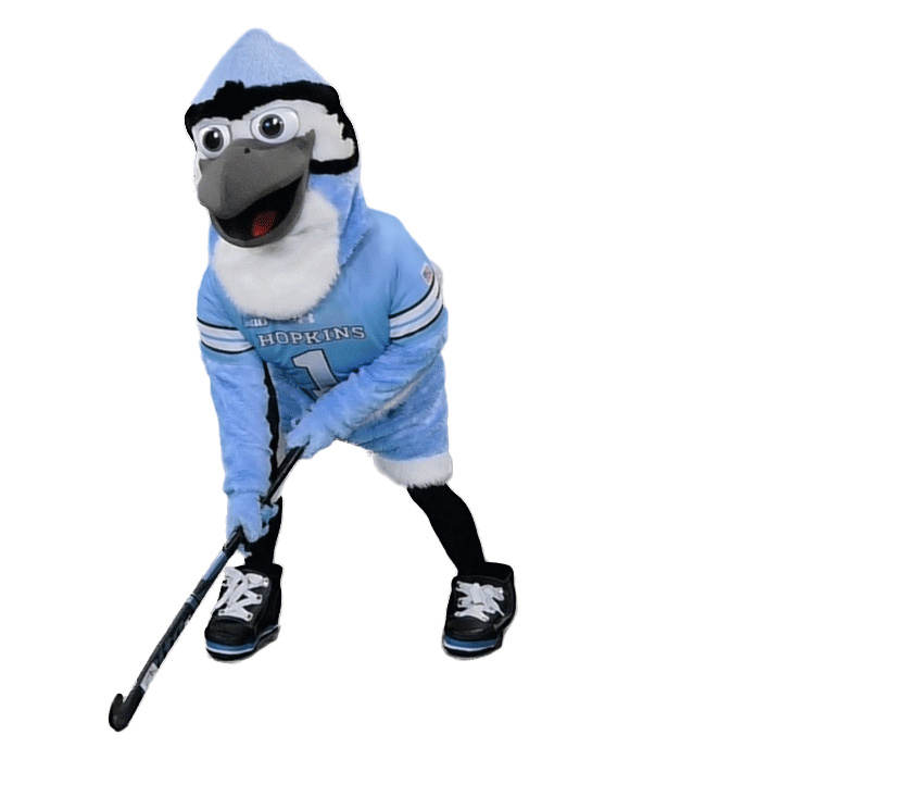 Field Hockey Mascot Sticker by Johns Hopkins University for iOS ...