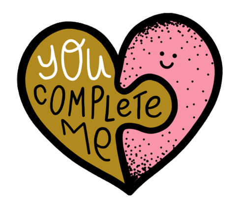 You Complete Me Puzzle Sticker for iOS & Android | GIPHY