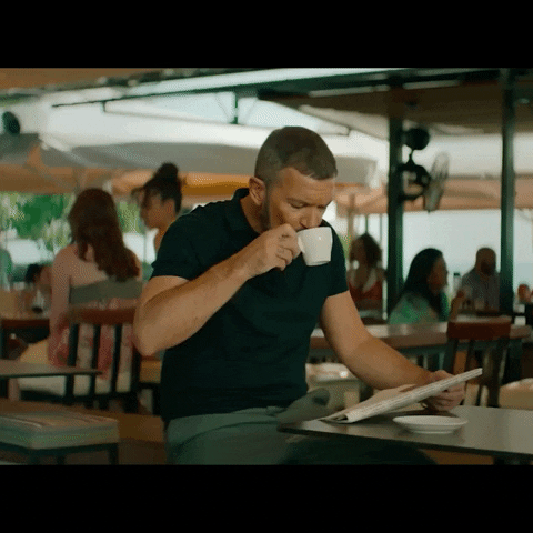 Antonio Banderas Coffee GIF by VVS FILMS - Find & Share on GIPHY