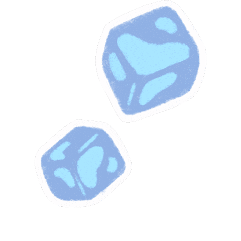 Freezing Ice Cube Sticker by Camille Lorenzo for iOS & Android | GIPHY
