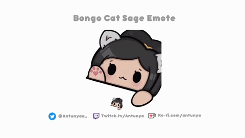 Sage Bongo Cat emote - Antunya's Ko-fi Shop - Ko-fi ️ Where creators ...