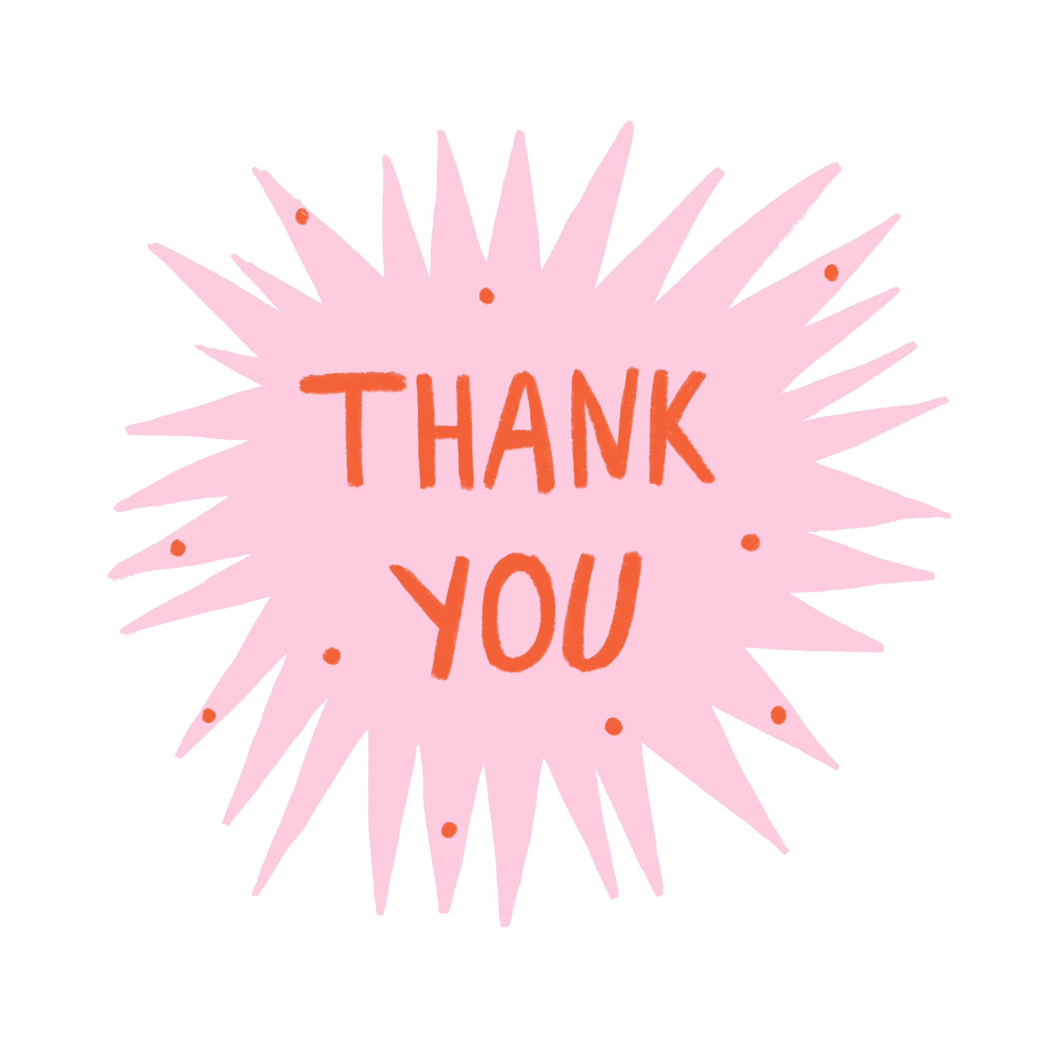 Illustration Thank You Sticker by Viktorija illustrator for iOS ...