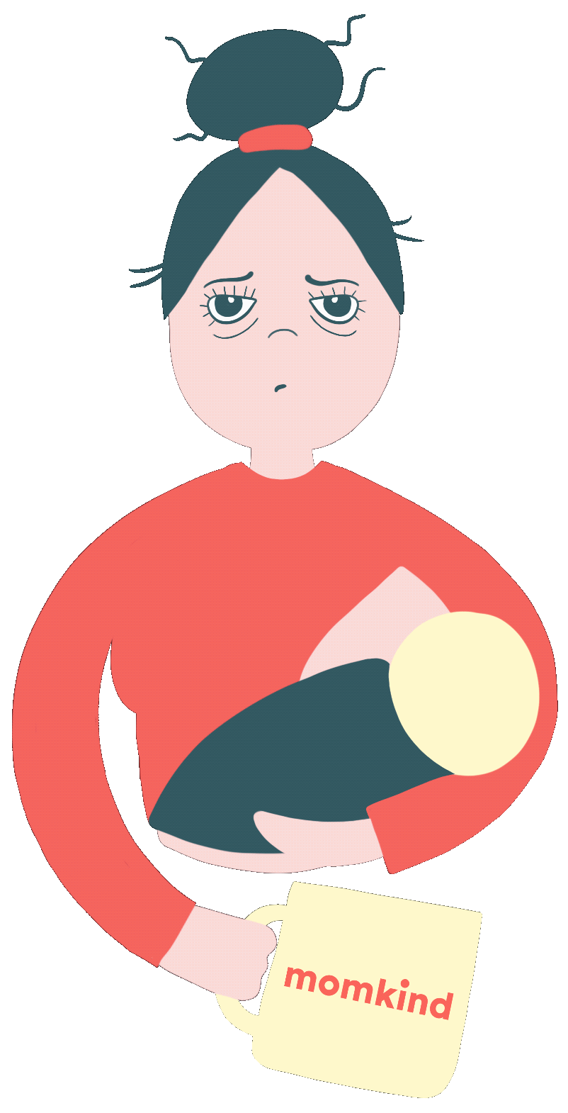 Tired Mom Sticker by momkind for iOS & Android | GIPHY