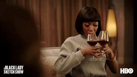 Drinking Wine Animated Gif
