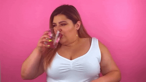 Water Drink GIF by La Fatshionista - Find & Share on GIPHY