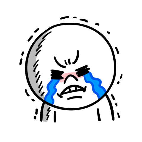 Line Stickers Moon Angry