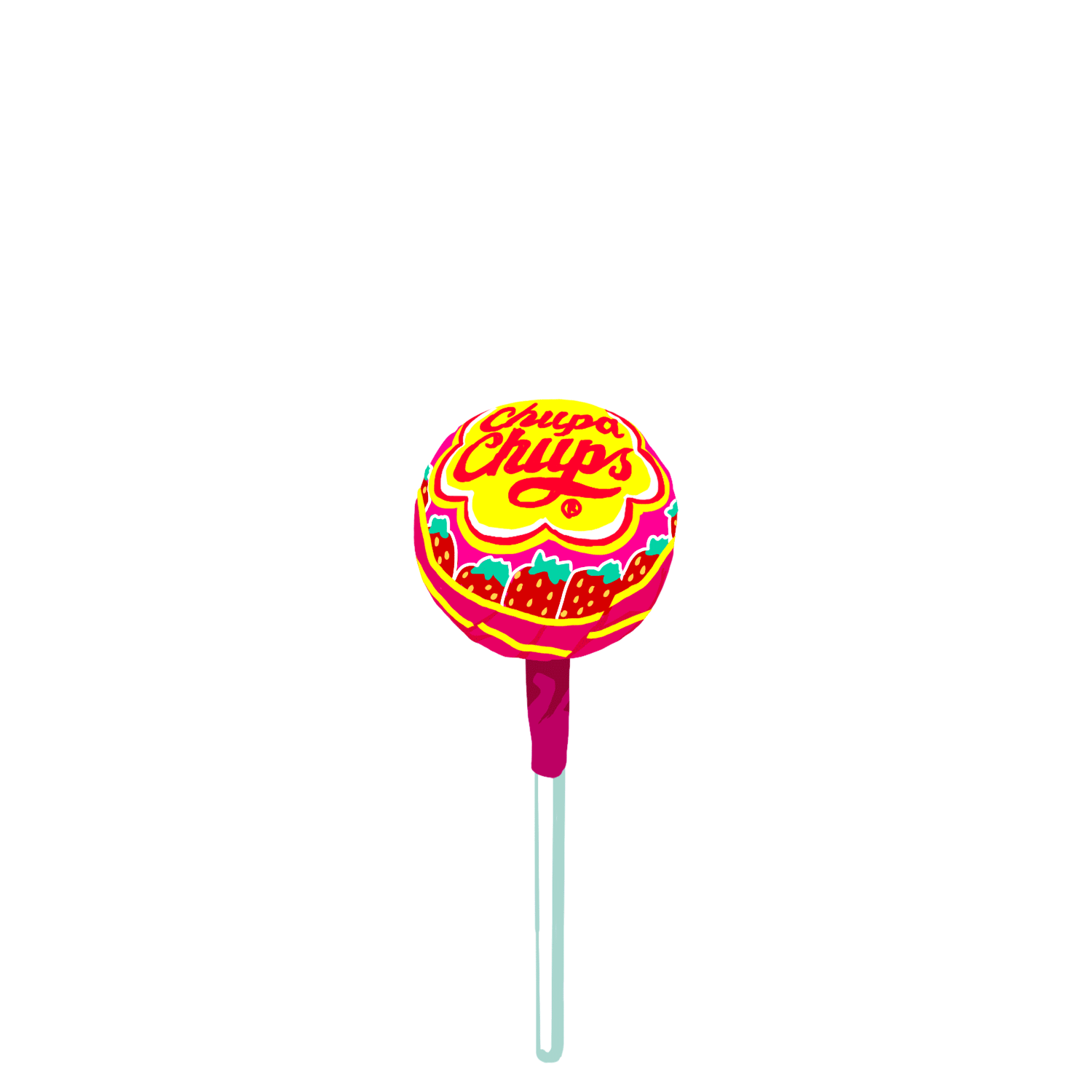 Candy Strawberry Sticker by Chupa Chups Japan for iOS & Android | GIPHY