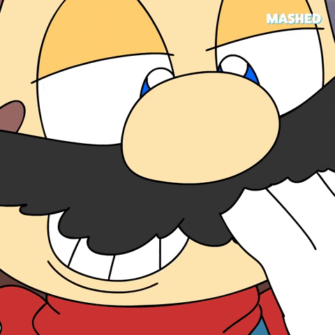 Mario's Monster Moustache by Mashed | GIPHY
