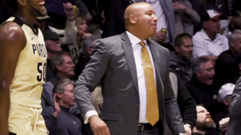 Happy Basketball GIF by Purdue Sports - Find & Share on GIPHY