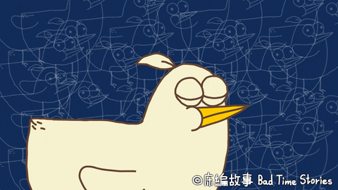Chicken Stare GIF by BadTimeStories - Find & Share on GIPHY