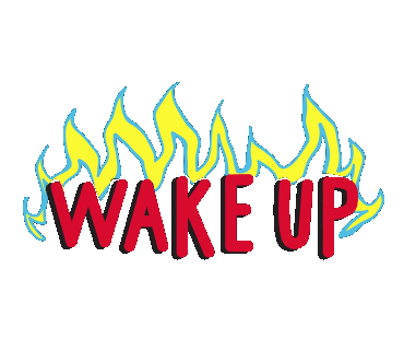 Wake Up Fire Sticker by Petit Biscuit for iOS & Android | GIPHY