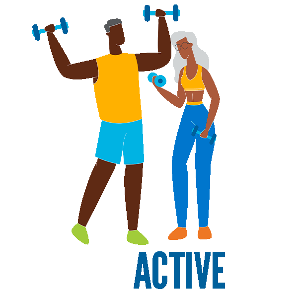 Fitness Stay Active Sticker by SilverSneakers for iOS & Android | GIPHY