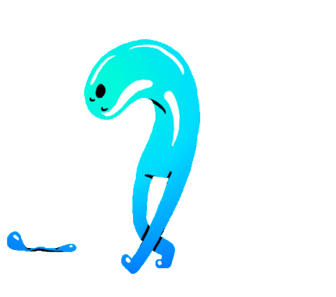 Sad Water Sticker by Neil Sanders for iOS & Android | GIPHY