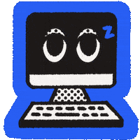 Sleepy At Computer