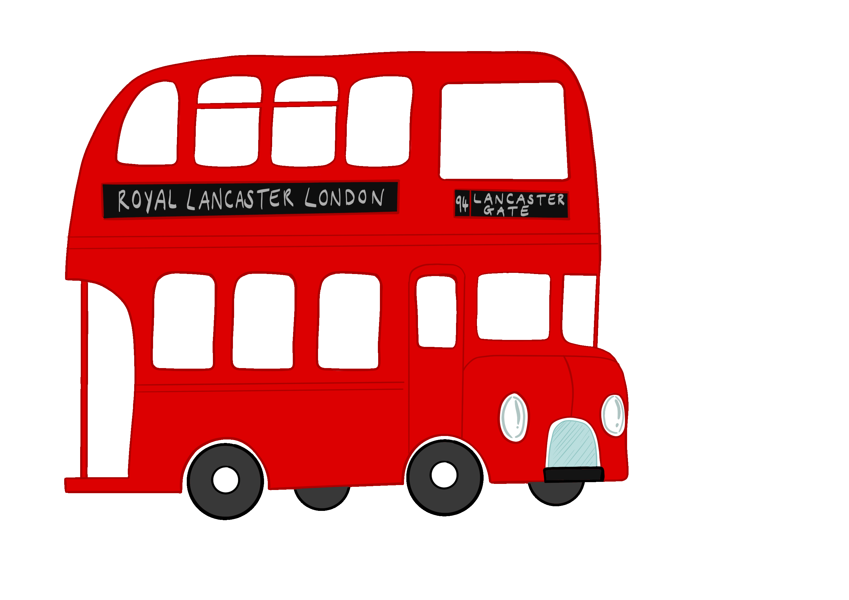 Red Bus Sticker by Royal Lancaster London for iOS & Android | GIPHY