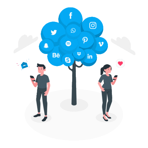 Chatting Social Media Sticker by Huptech Web for iOS & Android | GIPHY
