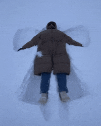 Frozen Olaf Snow Angel Gif