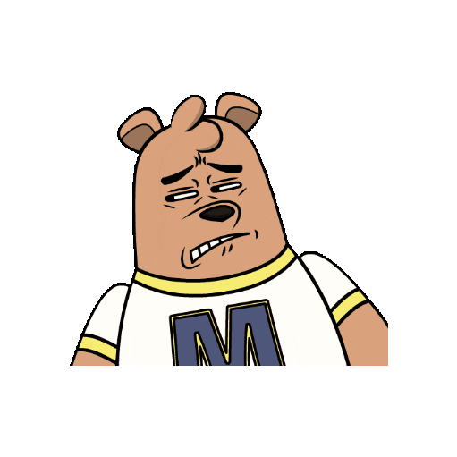 Awkward Cringe Sticker by Meme World of Max Bear for iOS & Android | GIPHY