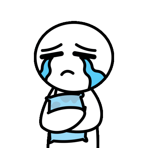 Line Sticker Cry