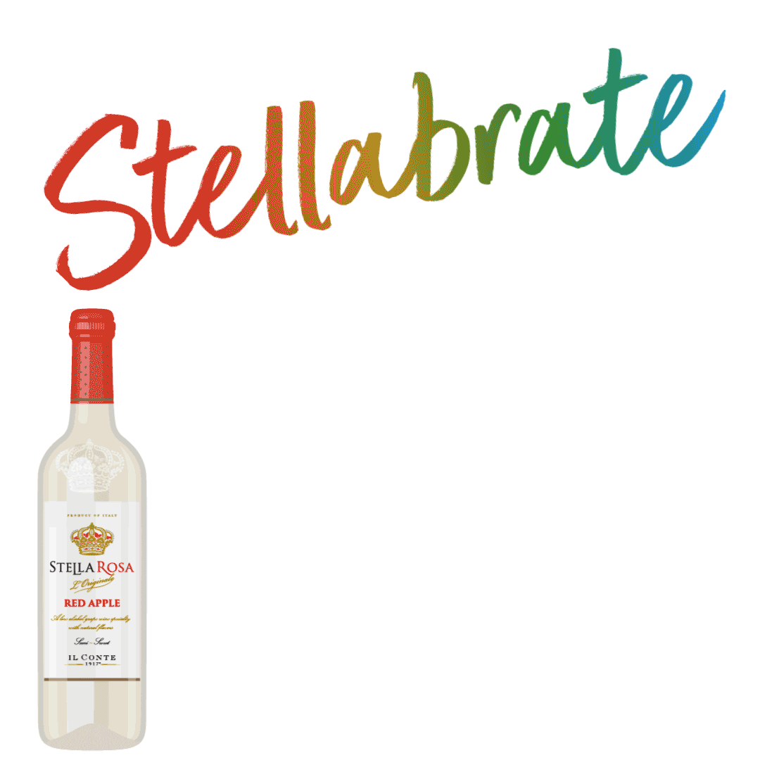 Rainbow Pride Sticker by Stella Rosa Wines for iOS & Android | GIPHY