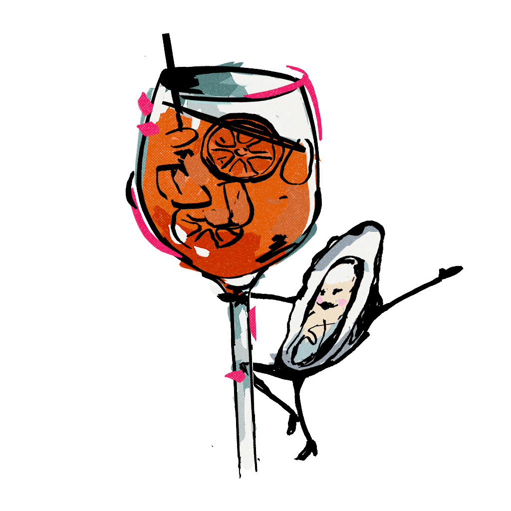 Aperol Spritz Dancing Sticker by The Toxteth for iOS & Android | GIPHY