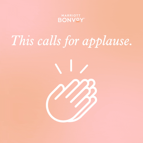 Marriott Hotels Applause GIF by Marriott Bonvoy - Find & Share on GIPHY