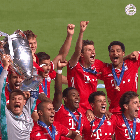 Happy Champions League GIF by FC Bayern Munich - Find & Share on GIPHY