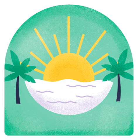 Summer Beach GIF by Ginger Milk Natural Care - Find & Share on GIPHY