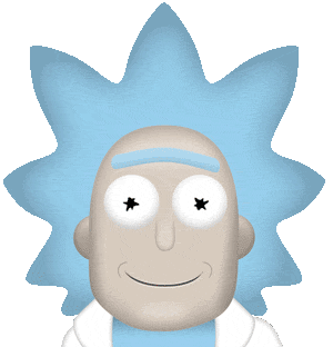 Happy Rick And Morty Sticker by Adult Swim for iOS & Android | GIPHY