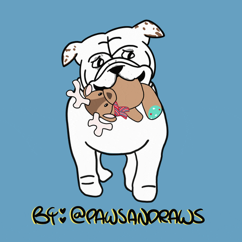 English Bulldog Hello GIF - Find & Share on GIPHY