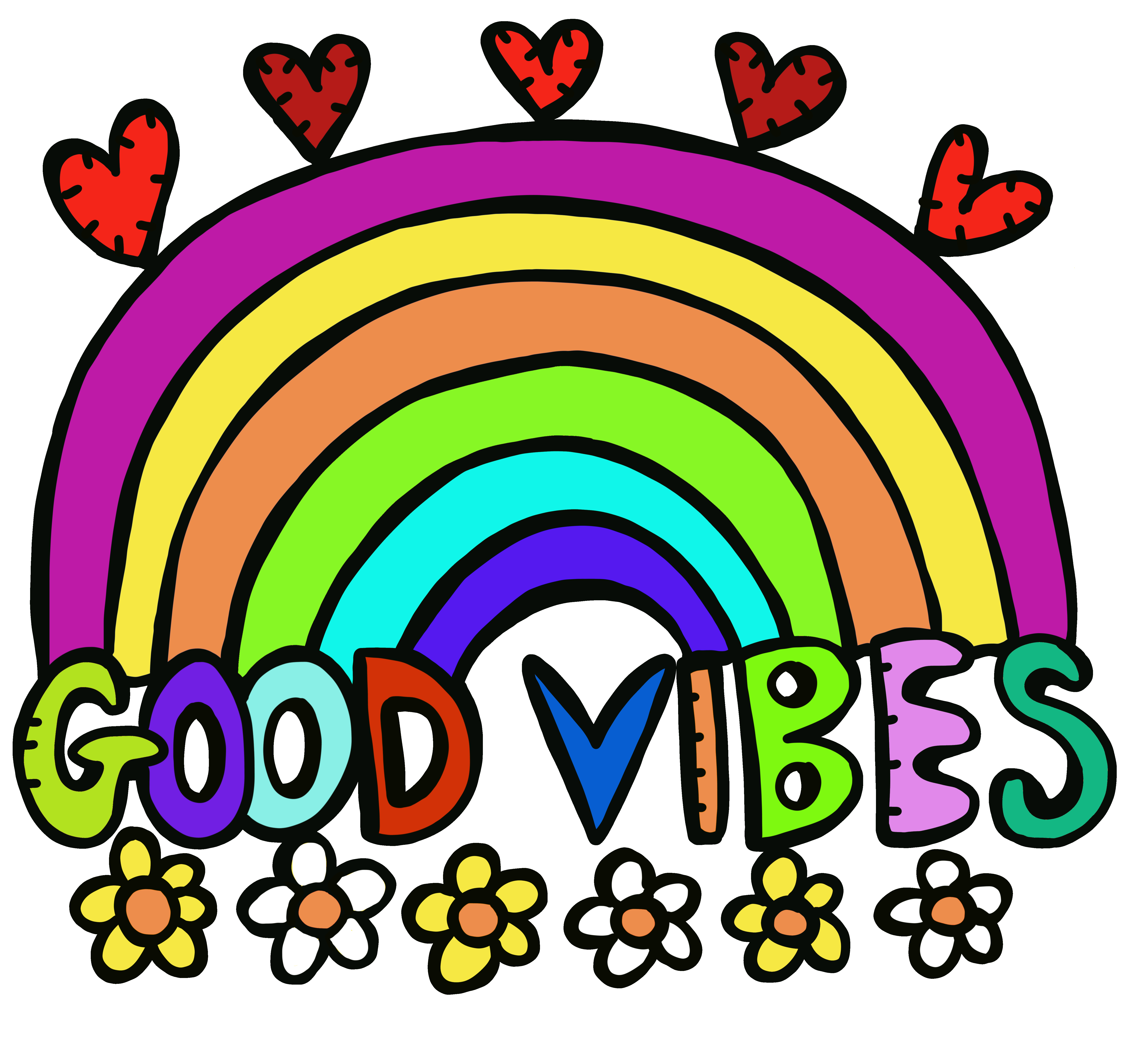 Good Vibes Heart Sticker By Jelene For Ios And Android Giphy