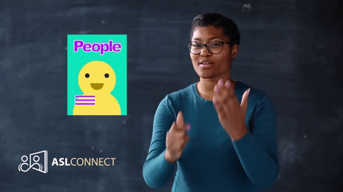 American Sign Language Magazine GIF by ASL Connect - Find & Share on GIPHY