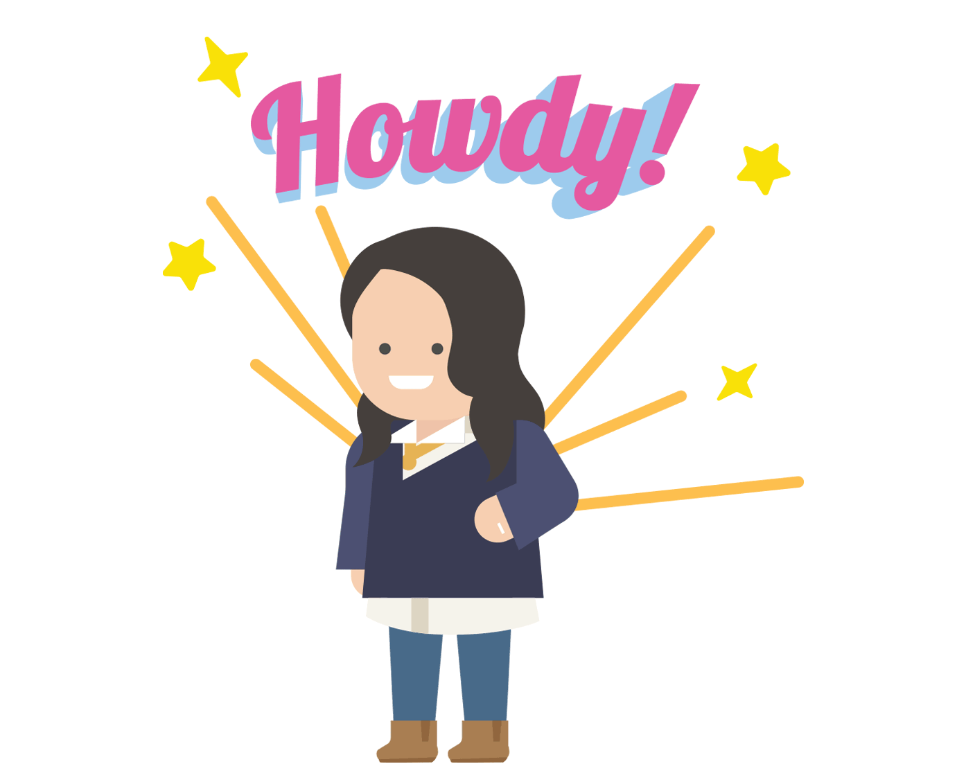 Howdy Sticker by Tyas for iOS & Android | GIPHY