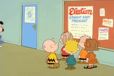 Youre Not Elected Charlie Brown GIF by Peanuts - Find & Share on GIPHY