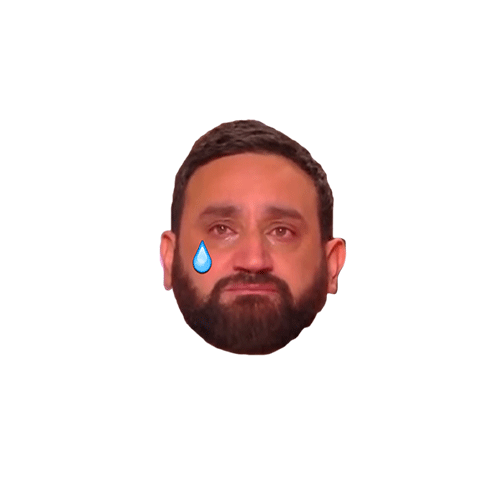 Sad Cyril Hanouna Sticker by C8 for iOS & Android | GIPHY