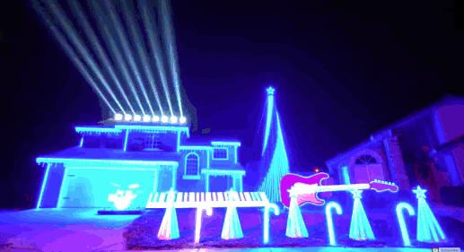 Christmas Light Show GIFs - Get the best GIF on GIPHY