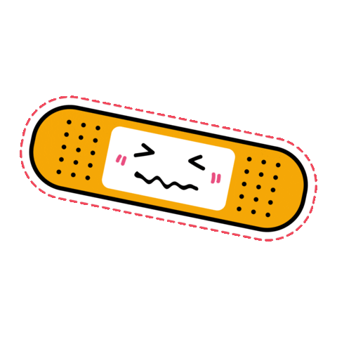 Band Aid Pain Sticker by Jalilachildrens for iOS & Android | GIPHY